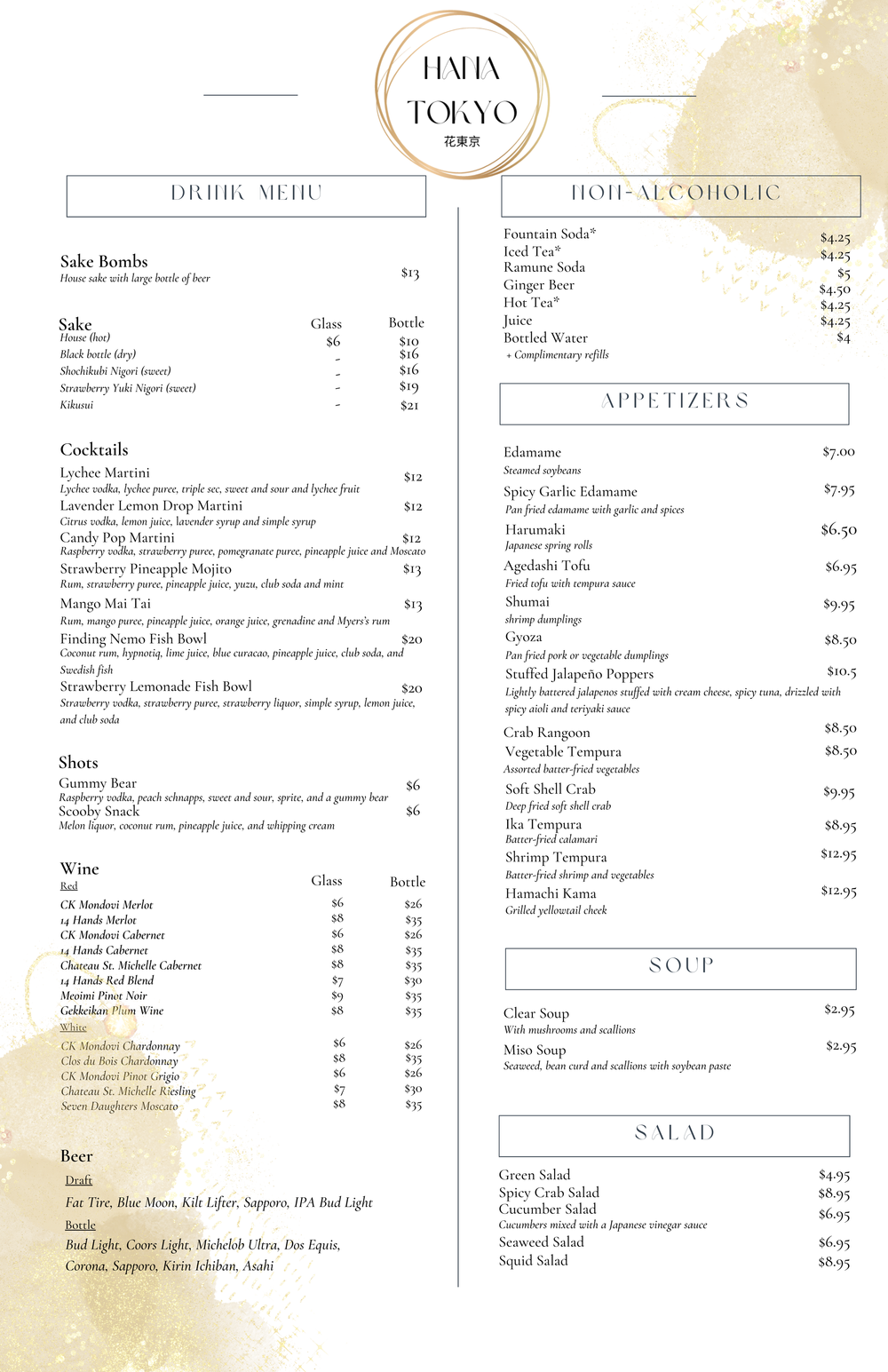 Services — Hana Tokyo