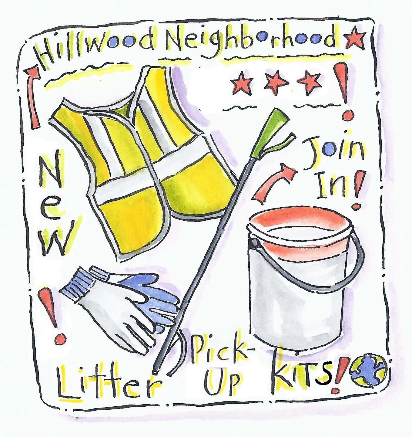 Litter Pick-Up Kits — Hillwood Neighborhood