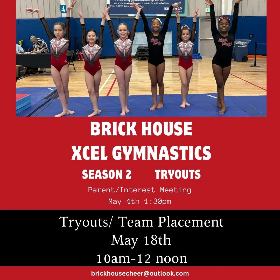 XCEL Gymnastics — Brick House Cheer, Gymnastics & Tumbling