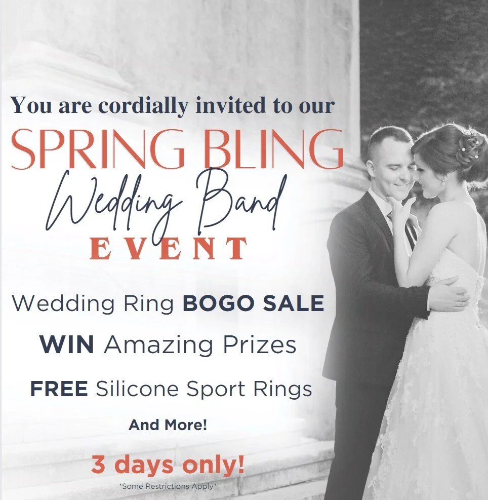 Spring Bling Wedding Band Event — Croft & Stern Jewelry Designs