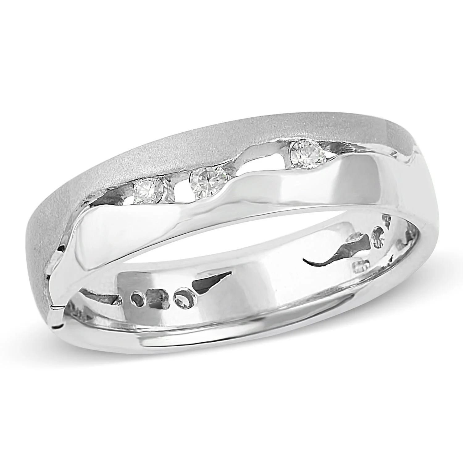 Northern Lights WedScape Wedding Band — Croft & Stern Jewelry Designs