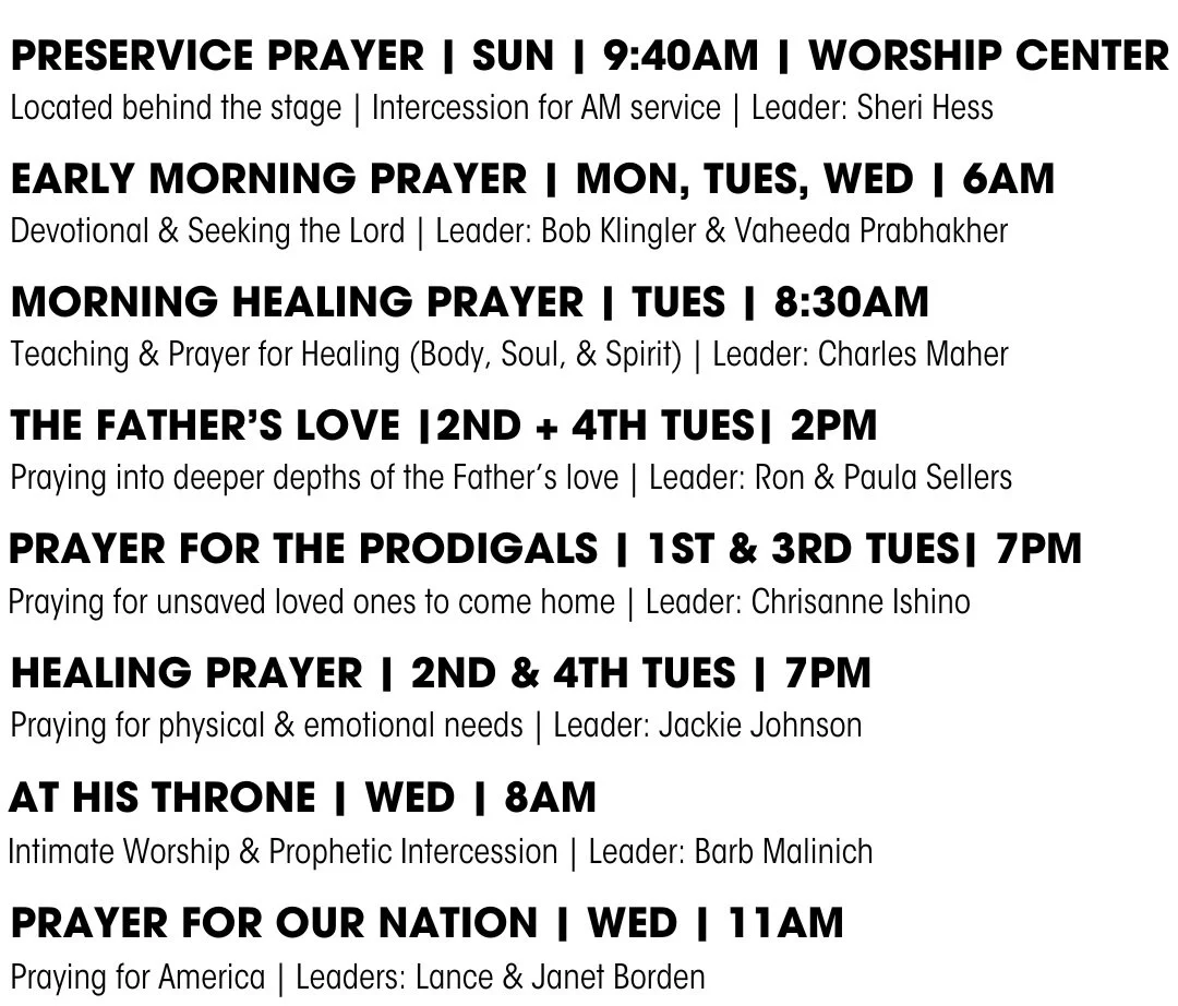 Prayer Ministry — Christ Community Church