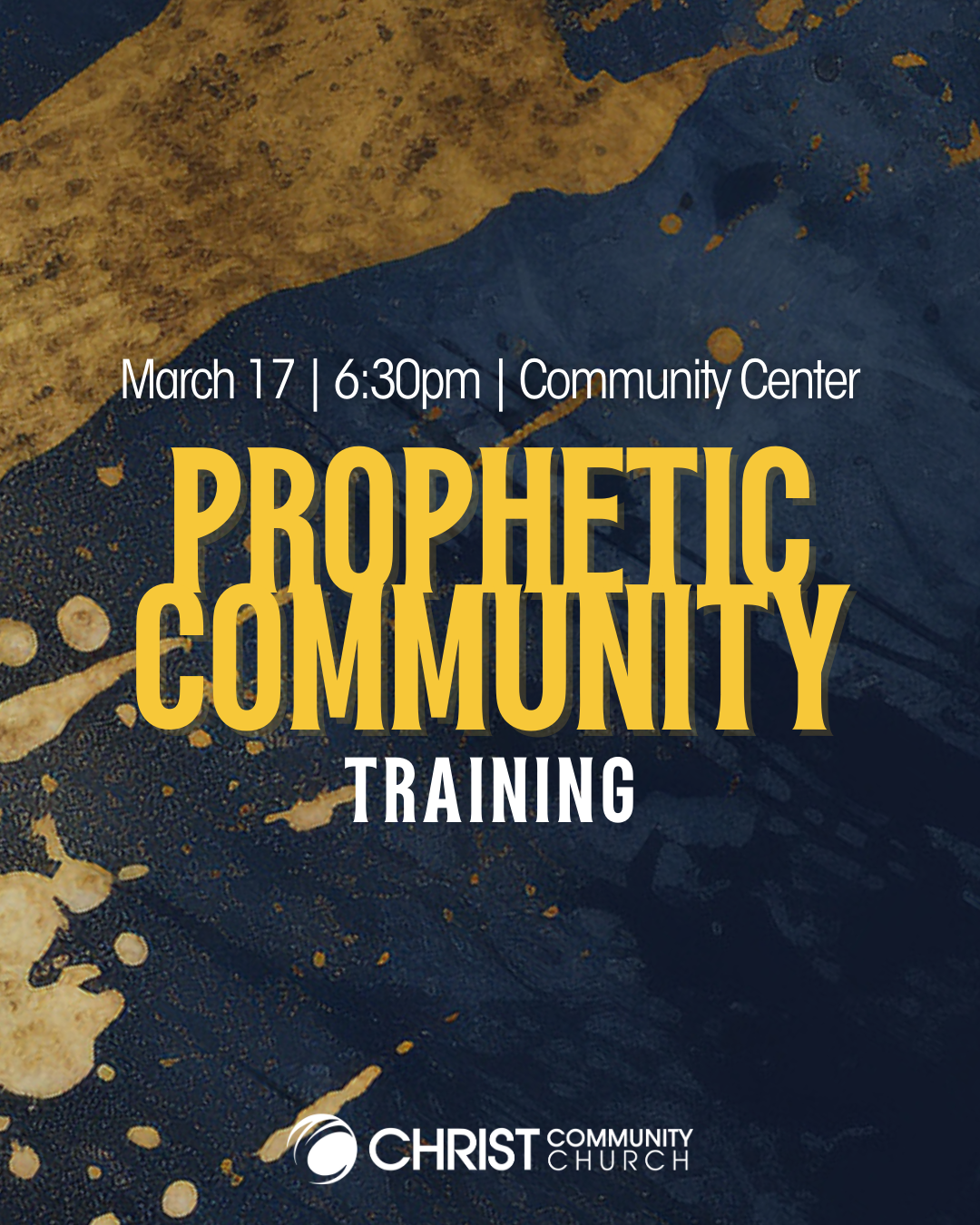 EVENTS — Christ Community Church