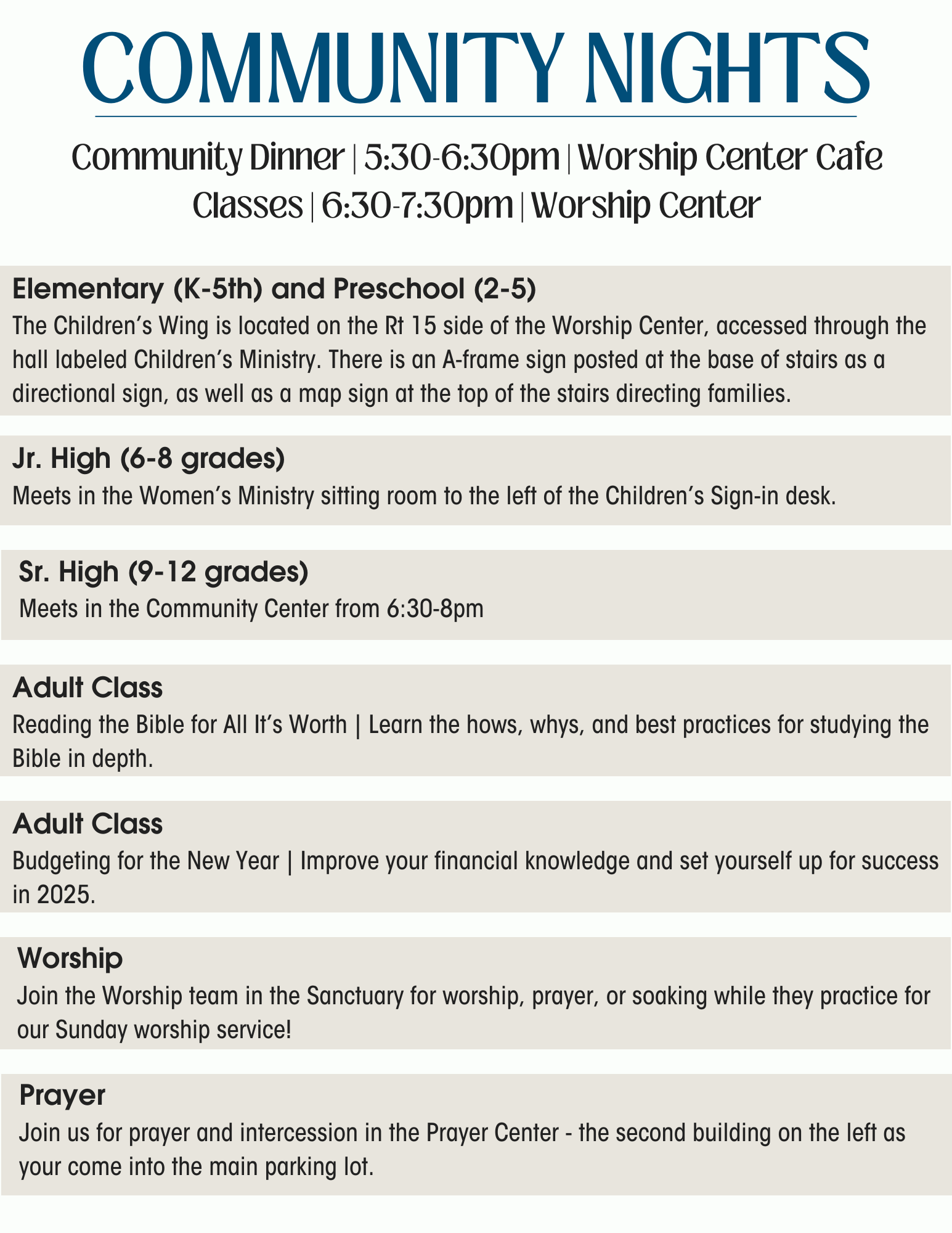 Community Nights — Christ Community Church