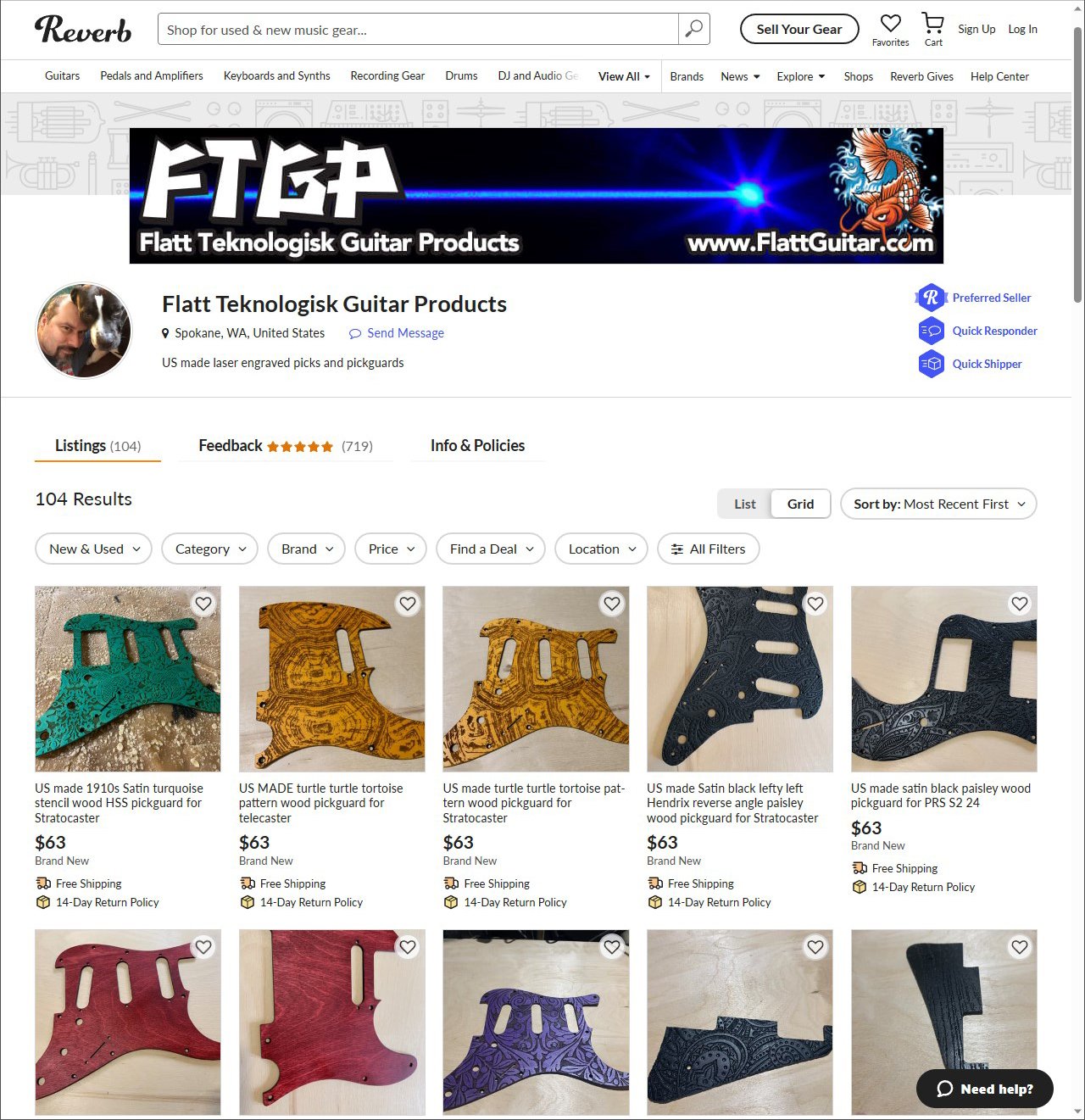Pickguards — FlattGuitar.com