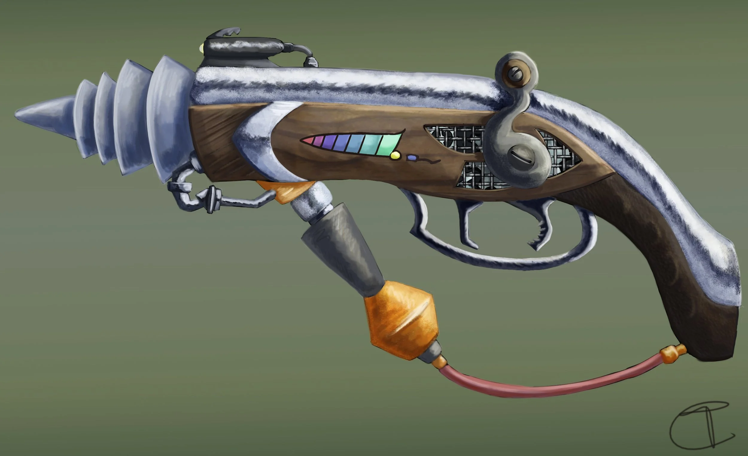 Sci-Fi Flintlock Pistol : Weapon Concept Art — Travis Clarke