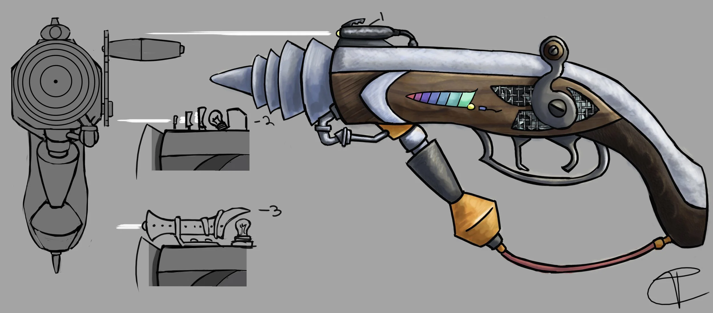 Sci-Fi Flintlock Pistol : Weapon Concept Art — Travis Clarke