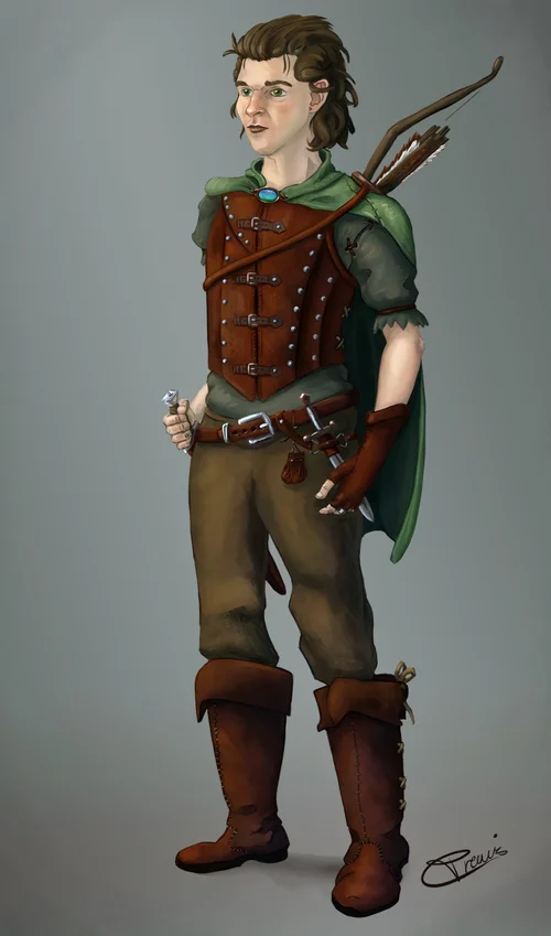 Human Male Forest Ranger : D&D Concept Character — Travis Sketches