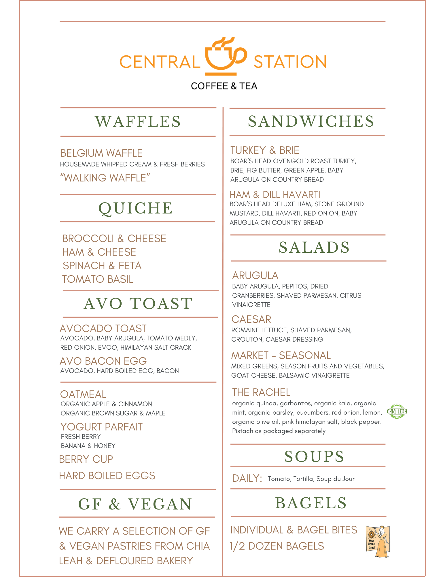 Menus — CSC&T
