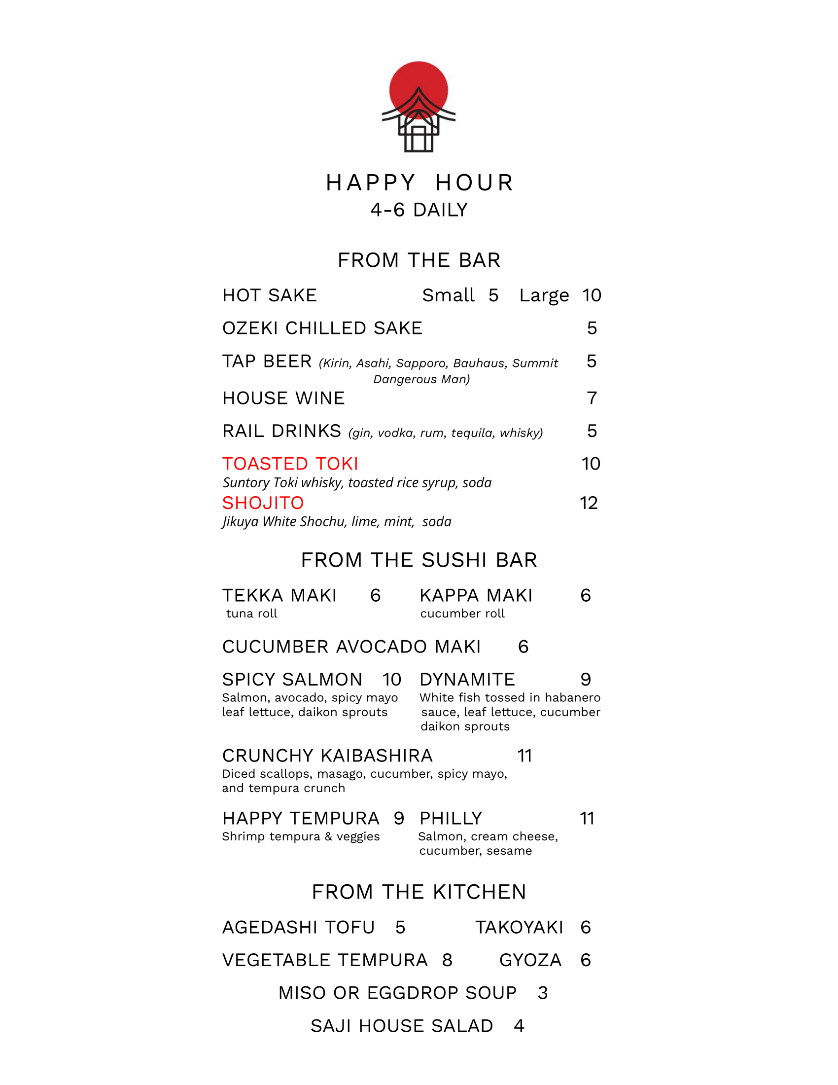 Saji-Ya Sushi & Japanese Kitchen