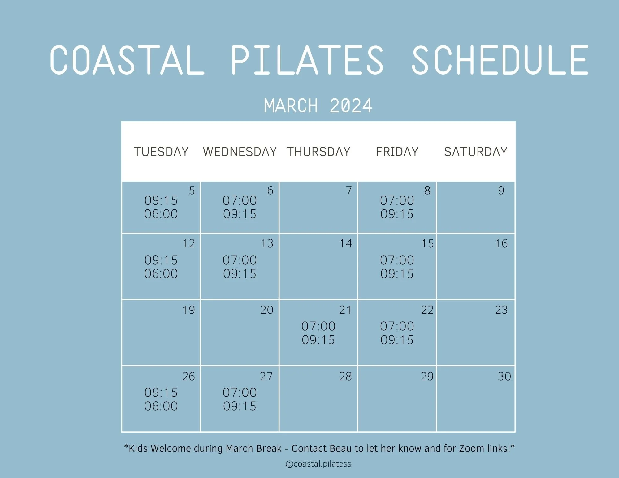 Coastal Pilates