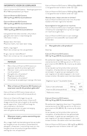 Volledige bijsluiter Ca/Vi — costero 3