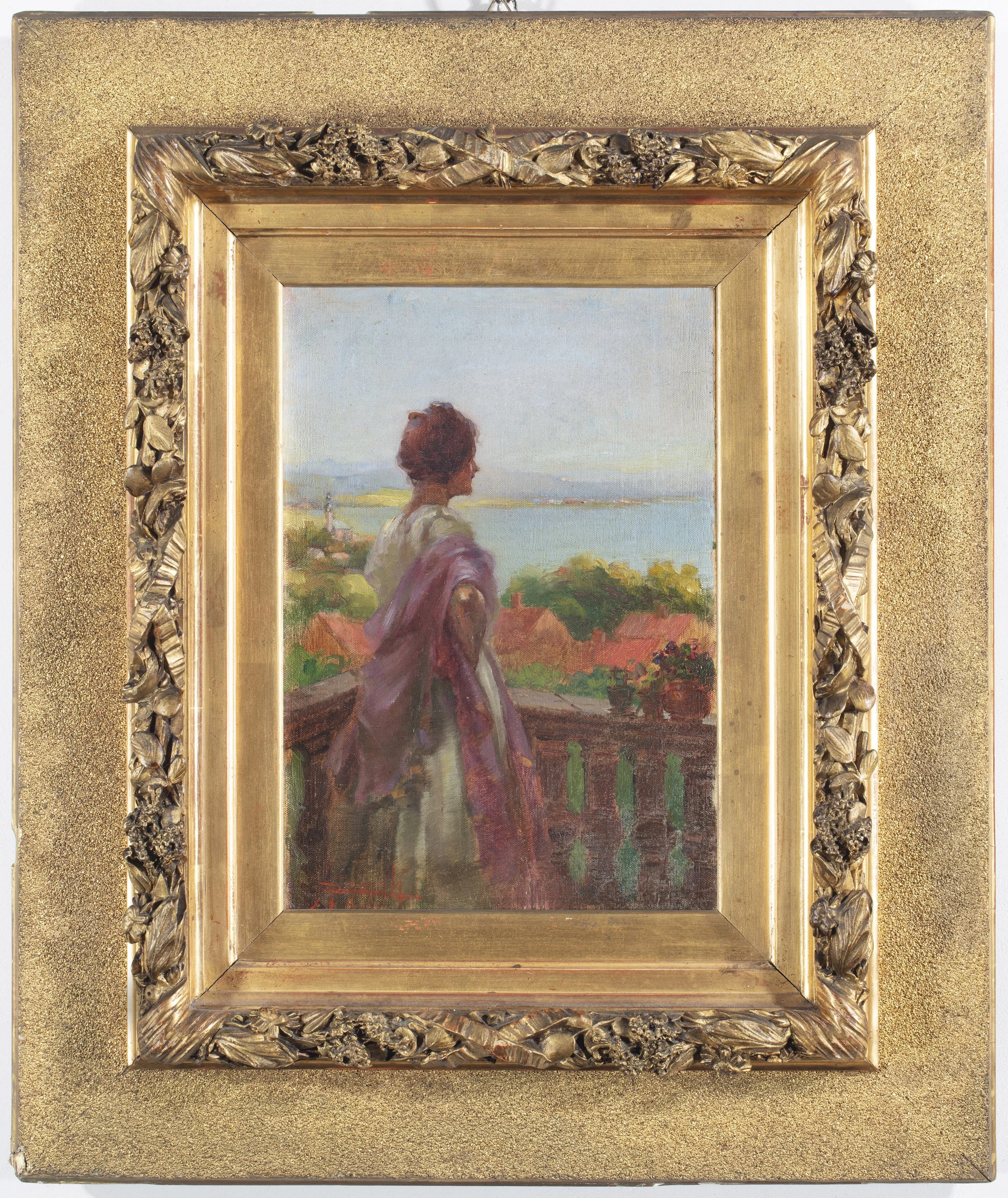 Angelo Landi, Attesa | Old Paintings Online | Salò Brescia