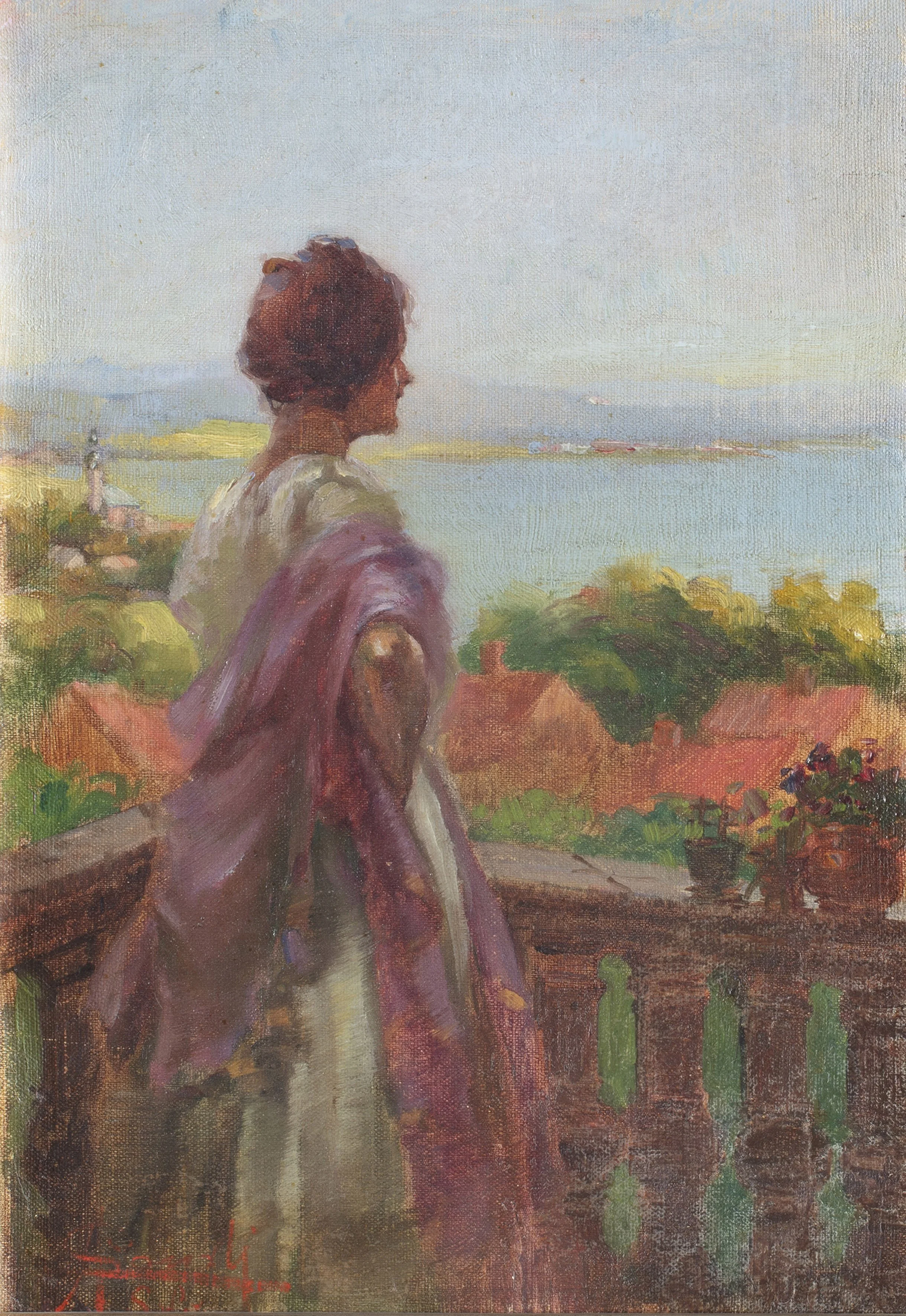 Angelo Landi, Attesa | Old Paintings Online | Salò Brescia