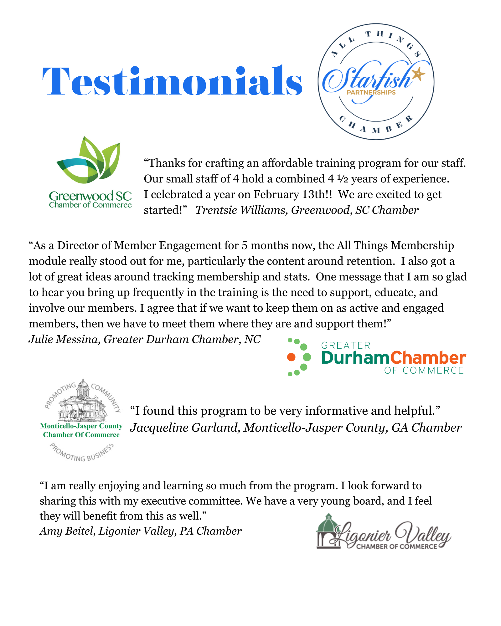 All Things Chamber Page — Starfish Partnerships