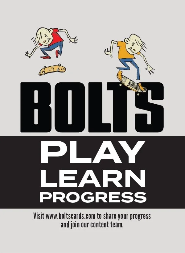 Bolts Cards - Skateboard Card Game - Skateboarding Cards