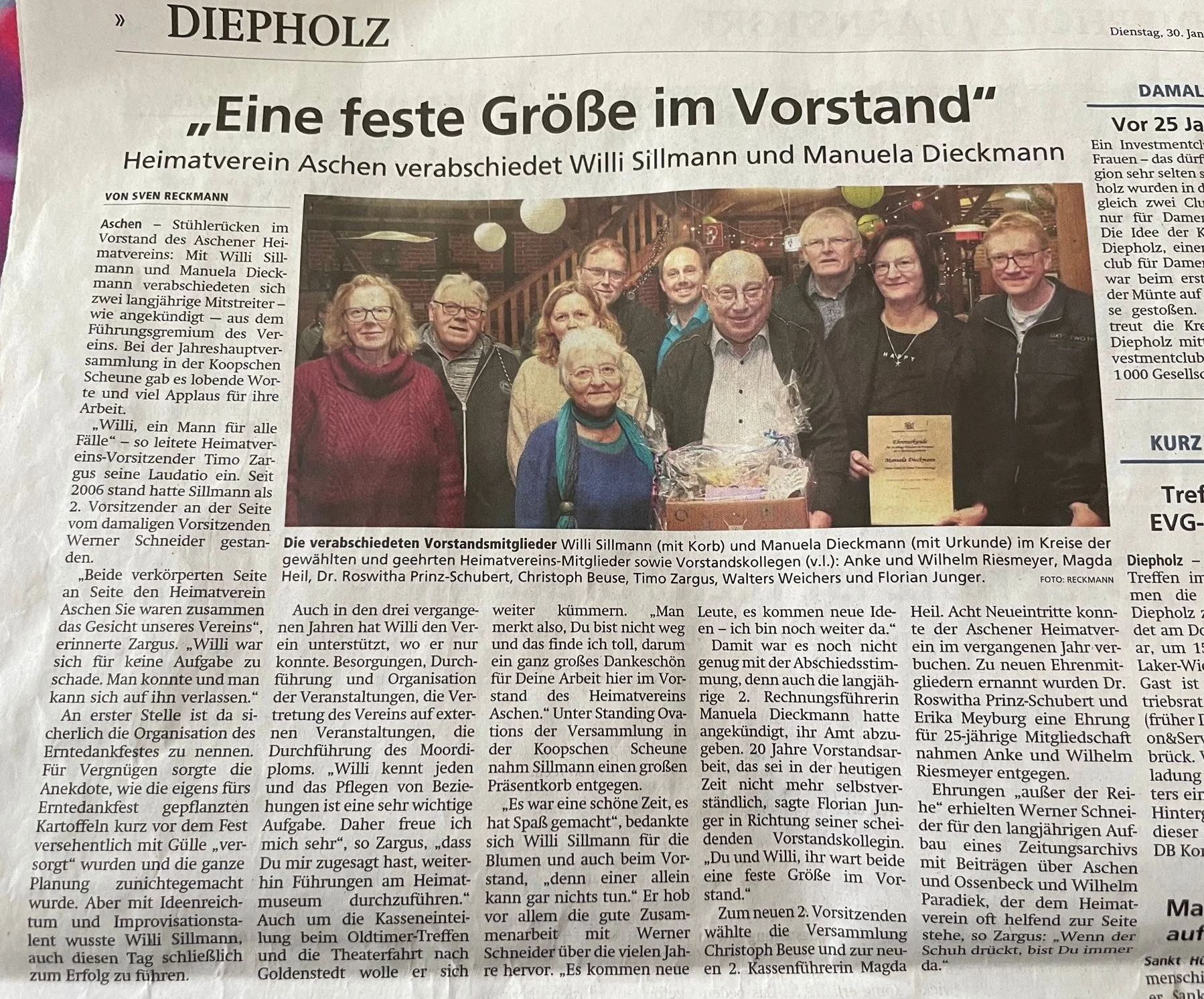 Jahreshauptversammlung 2024 — Museum Aschen
