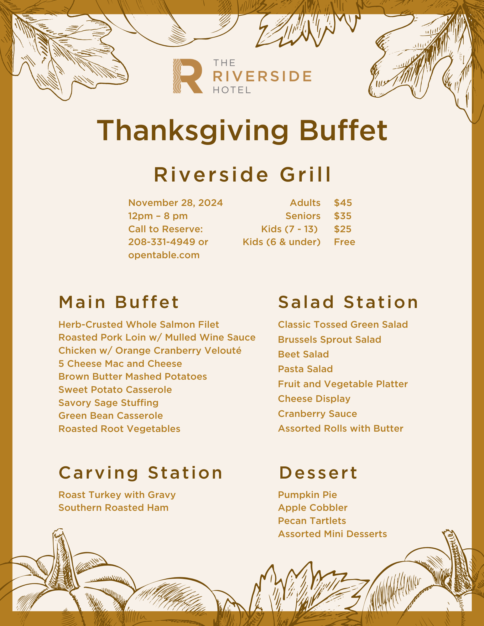 Buffet Maison De Thanksgiving Thanksgiving Family Buffet At The Grand