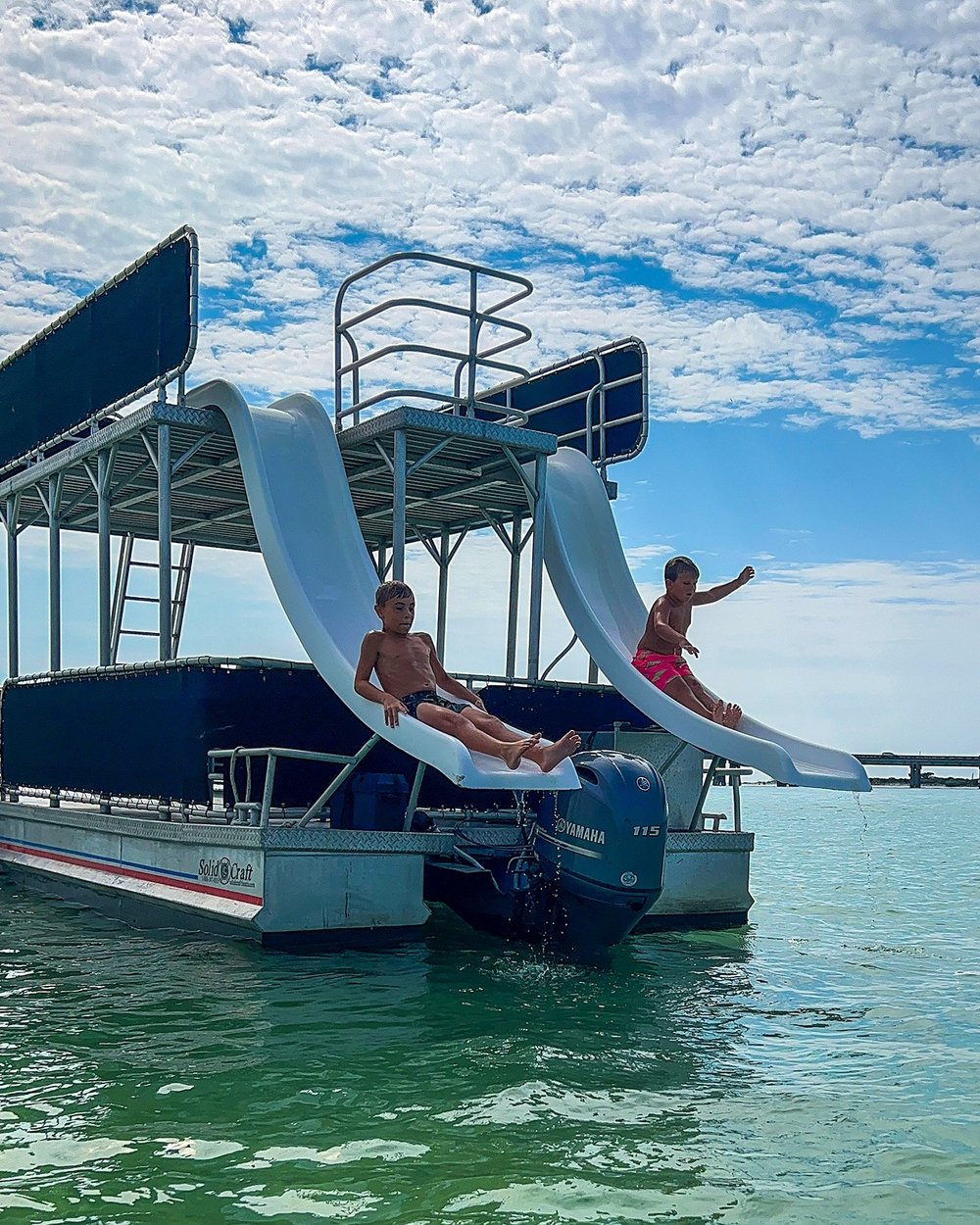 Double-Deck Pontoon Rental - Destin | 30’ Boat 115HP — Boogies Watersports