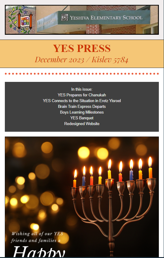 YES Press — Yeshiva Elementary School - Milwaukee