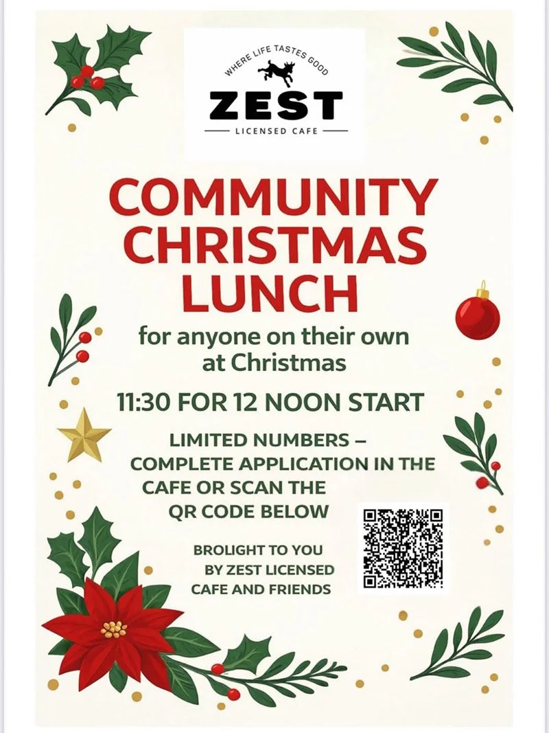 Community Christmas Lunch at Zest Licensed Cafe, Ballan