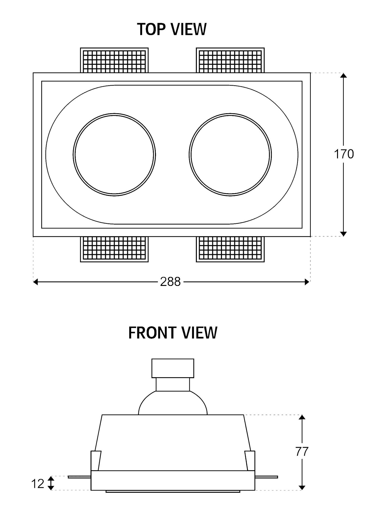 Deep Double Cover - Interior Downlights, Lighting Product — LA LOUNGE