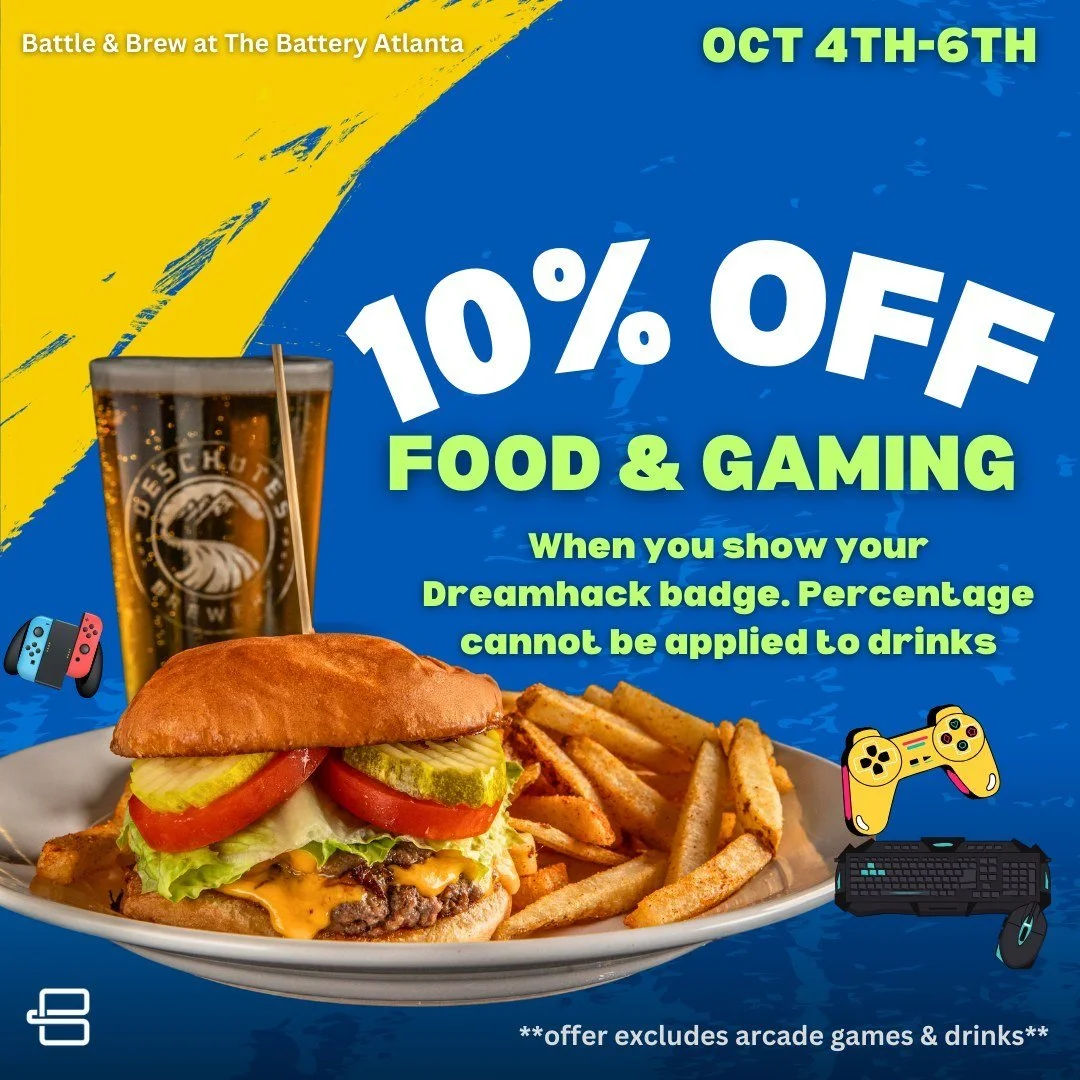 Battle & Brew | The Battery Atlanta Restaurant | Video Game Bar