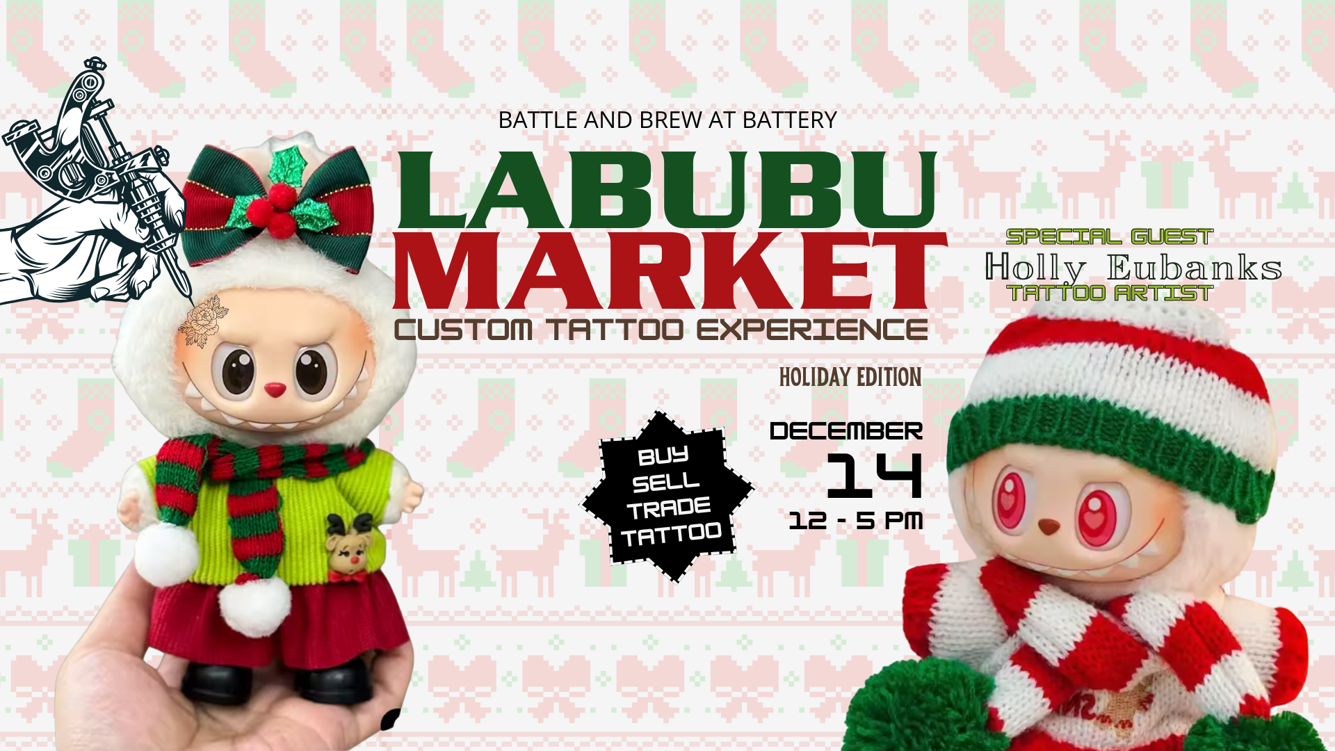 🎄 Labubu Market — Holiday Edition 🎄 — Battle & Brew | The Battery ATL