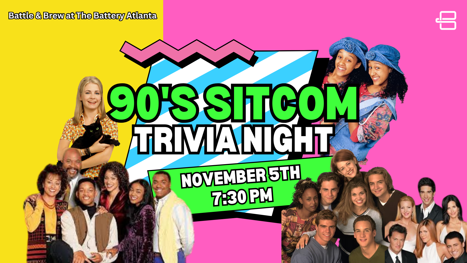 Geek Trivia: 90's Sitcom Trivia Night — Battle & Brew | The Battery ATL