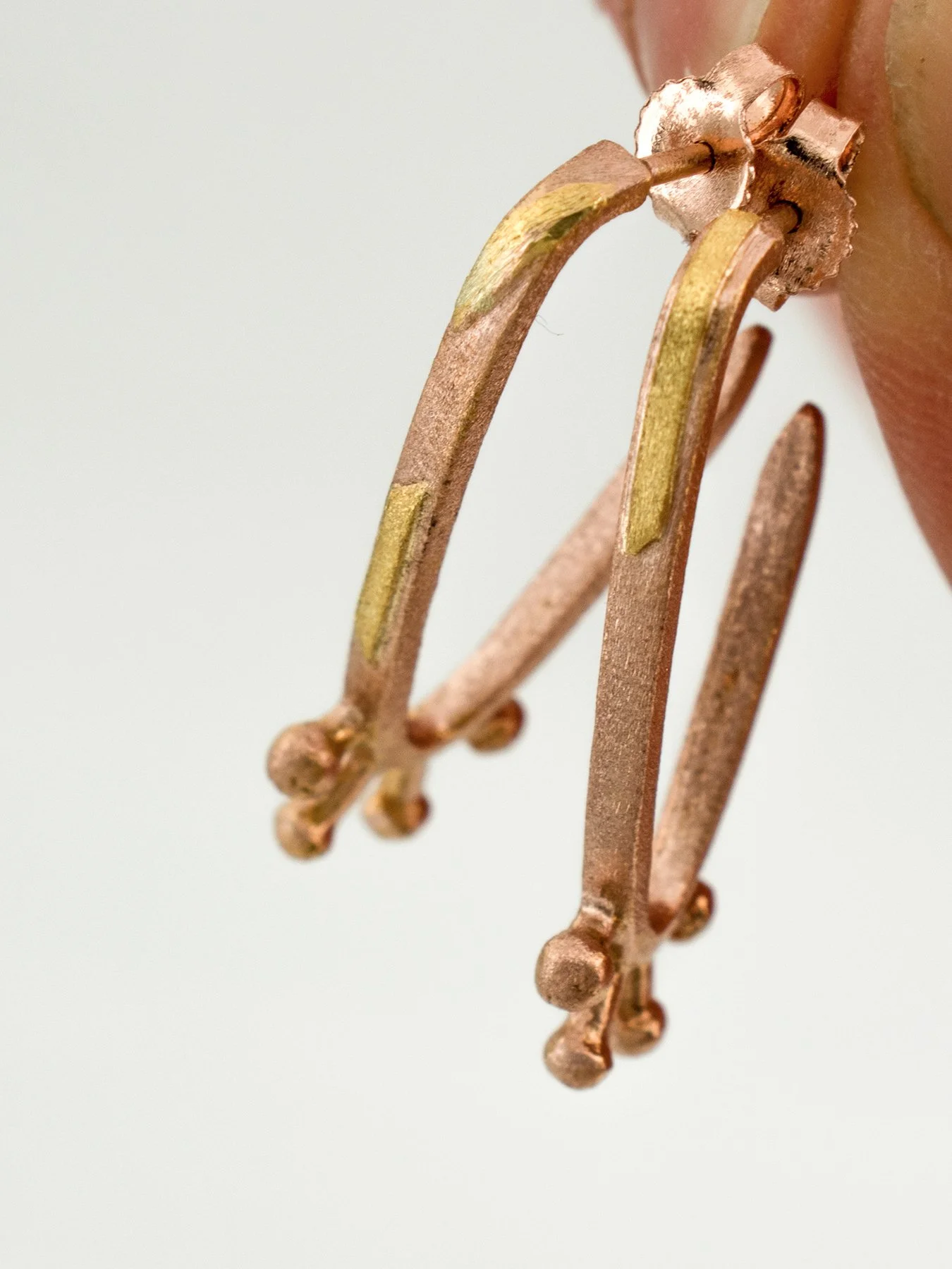 Little Hoop Nub Post Cluster Earrings — JANINE DeCresenzo JEWELRY