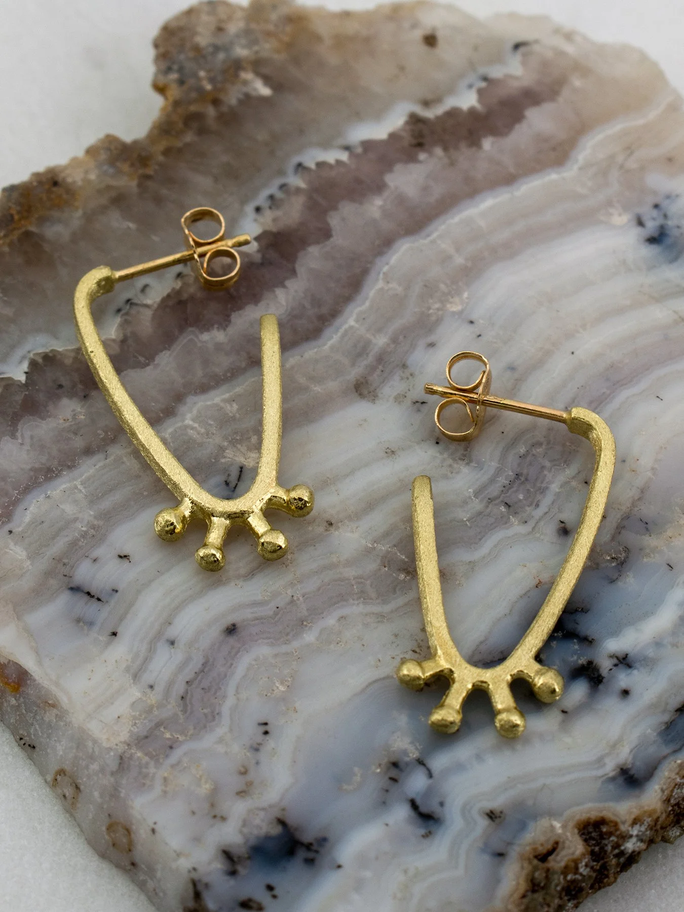 Little Hoop Nub Post Cluster Earrings — JANINE DeCresenzo JEWELRY