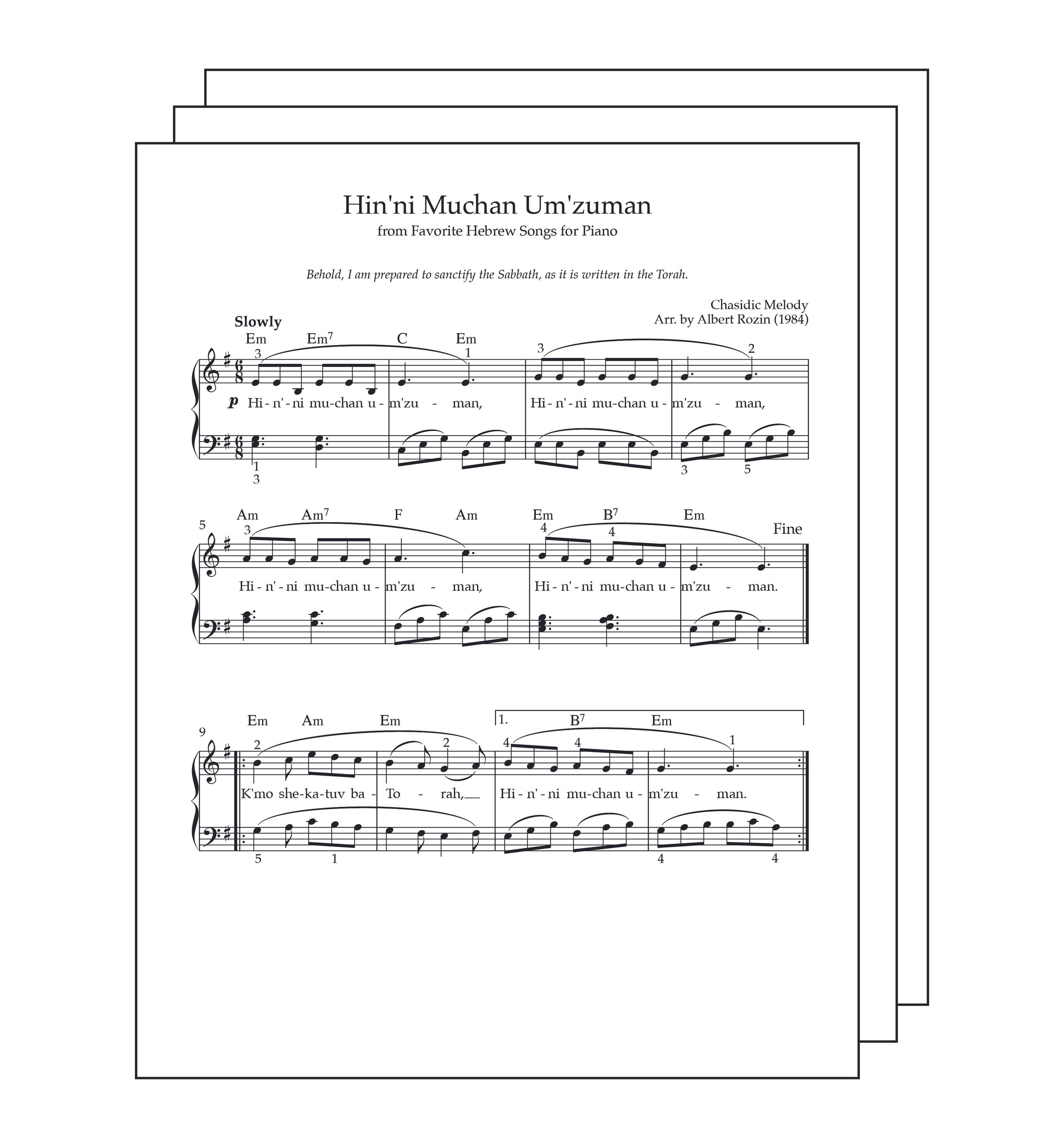 Hin'ni Muchan Um'Zuman — Albert Rozin