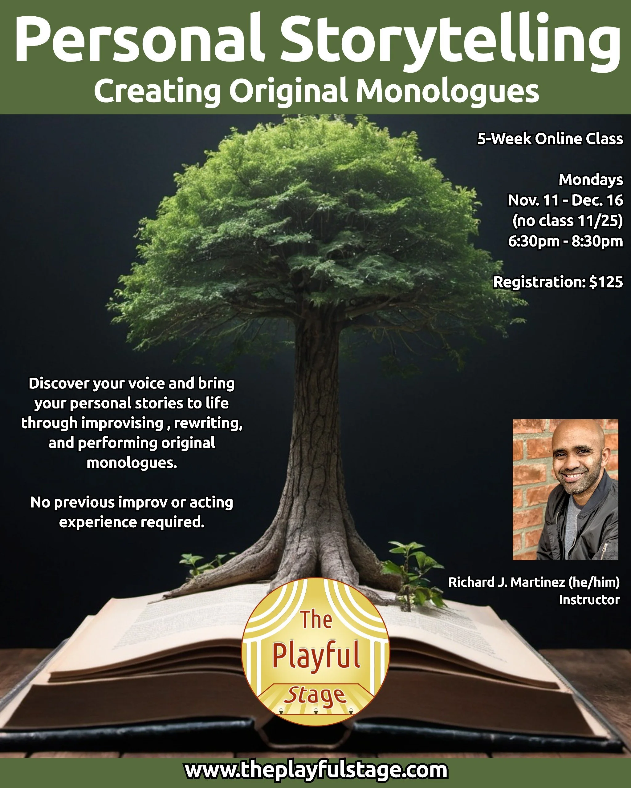 Personal Storytelling: Creating Original Monologues — The Playful Stage