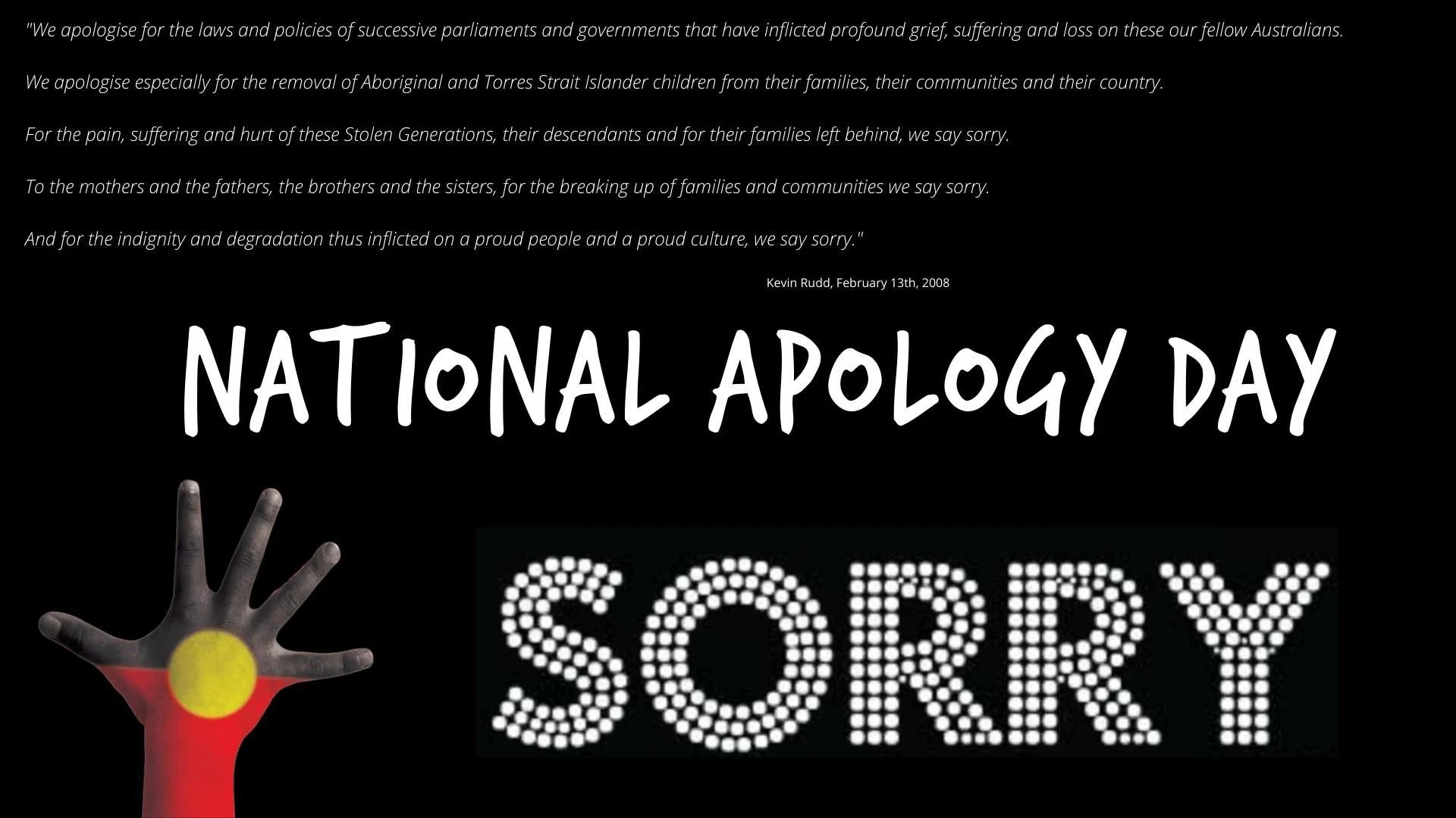 National Apology Day Grassroots Projects National Apology Day Grassroots Projects