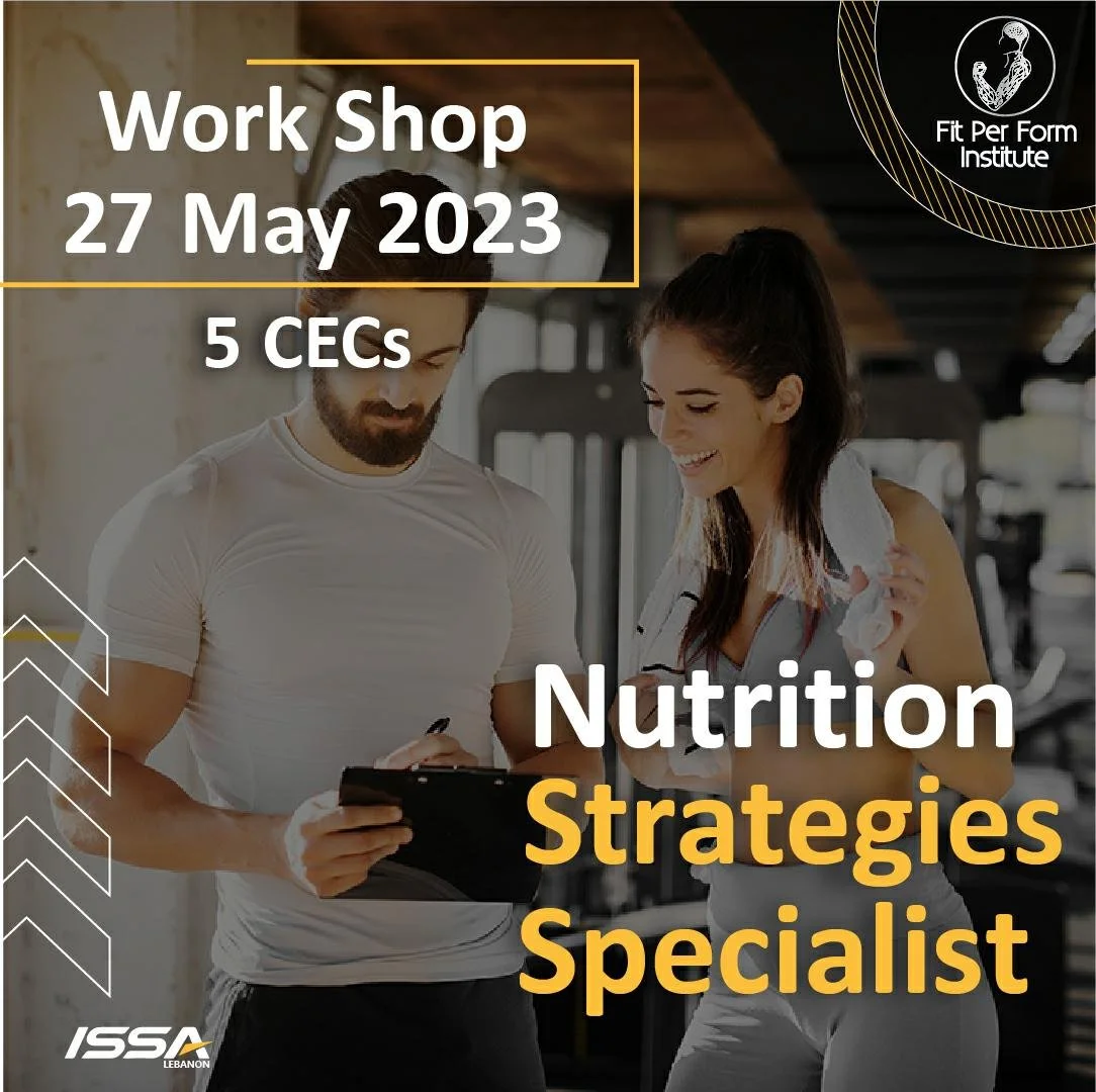 CECs Workshops — International Sports Sciences Association ISSA Lebanon