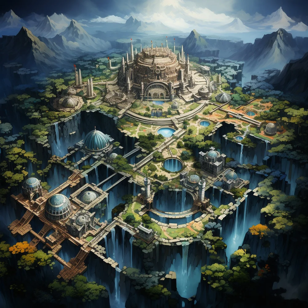 D&D Mountain Maps: Golem Secrets, Floating Citadels & Crystal Caves ...