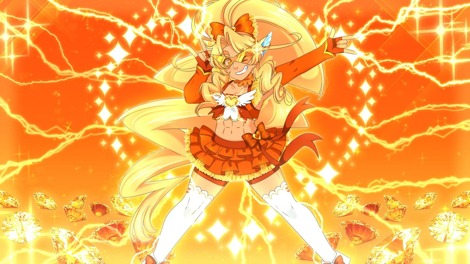 Amber — Magical Warrior Diamond Heart
