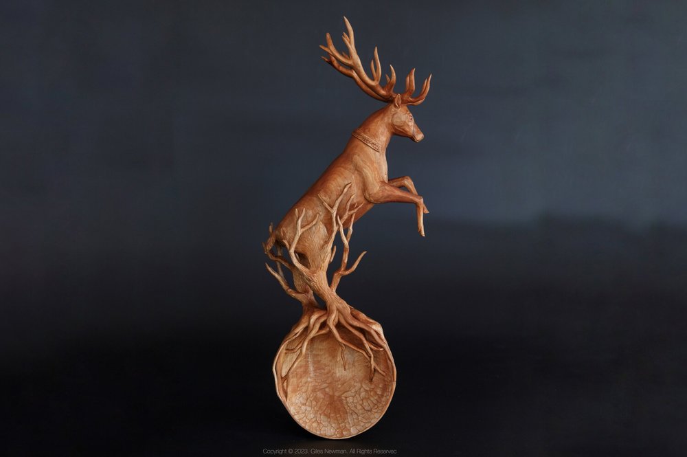 'Cernunnos' - Stag Spoon Carving — Giles Newman