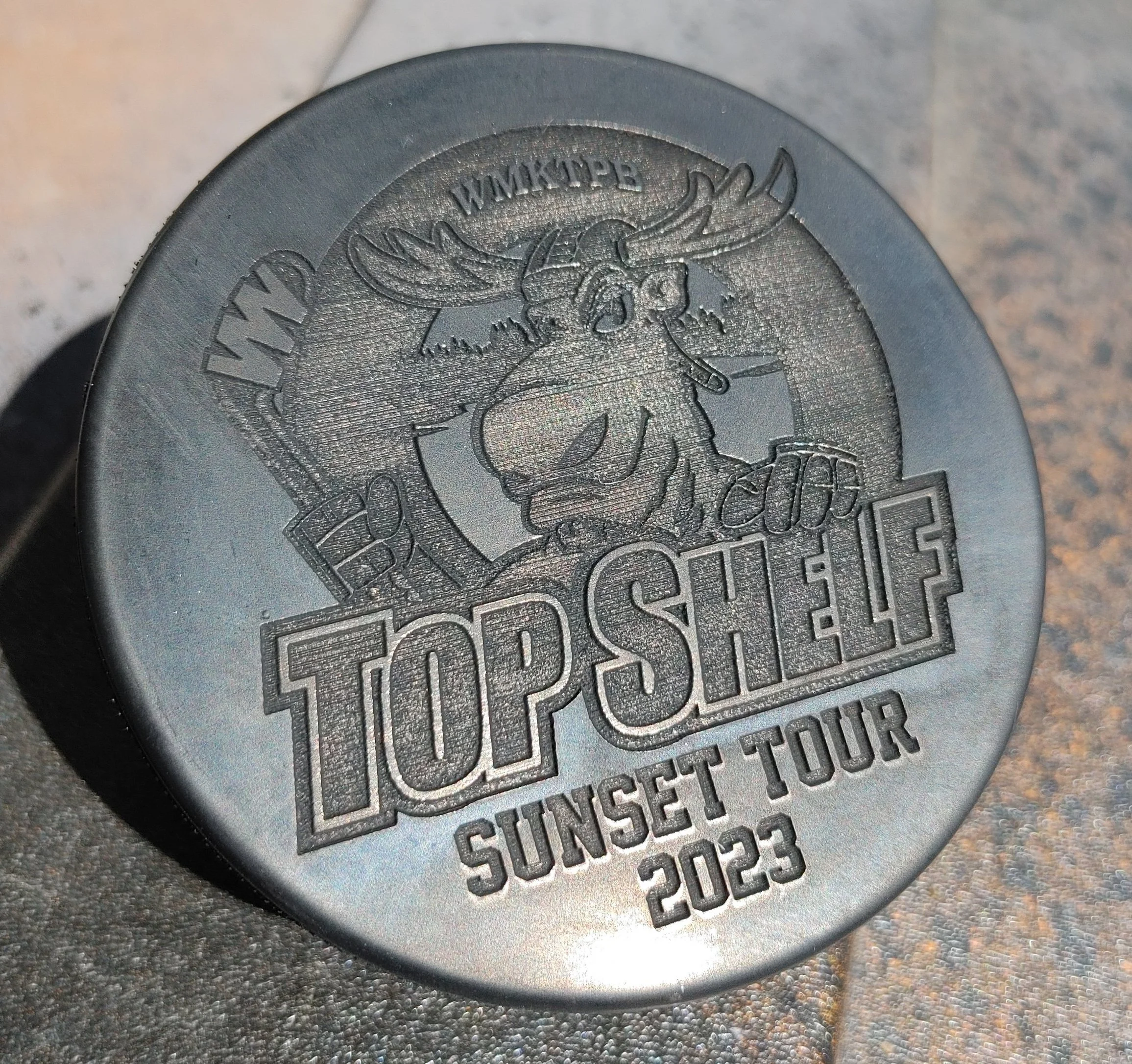 Puck Premium Gloss Finish — Victoria Custom Laser