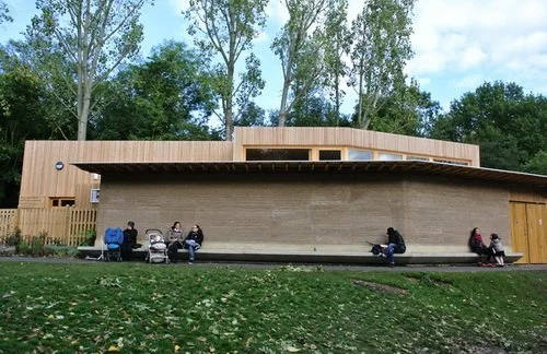 Building Case Study: Holland Park Rammed Earth Eco Building — Earth ...