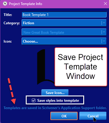 using and creating Project templates — My Writing Journey