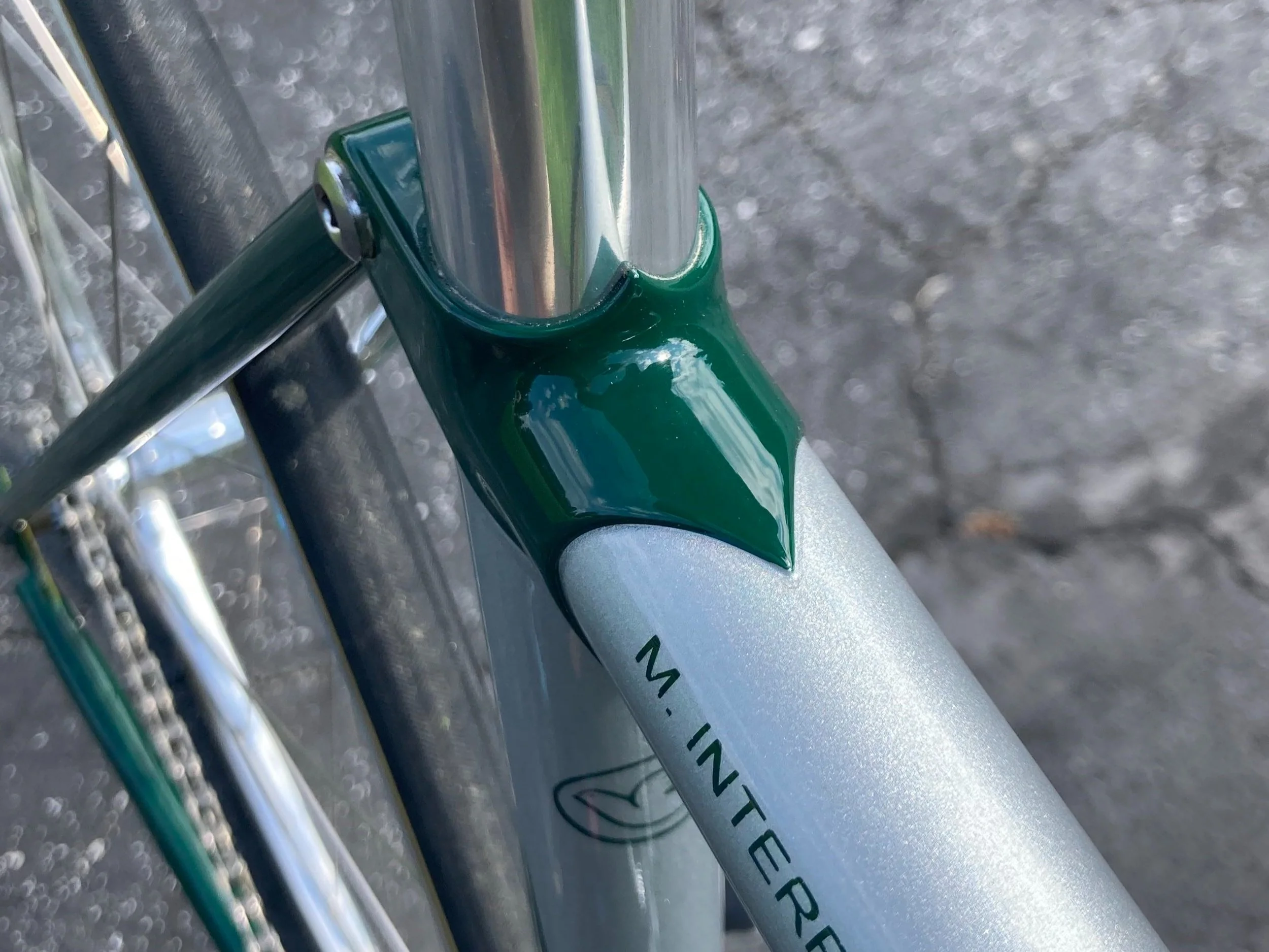 British Racing green track — Dogwood Cycleworx