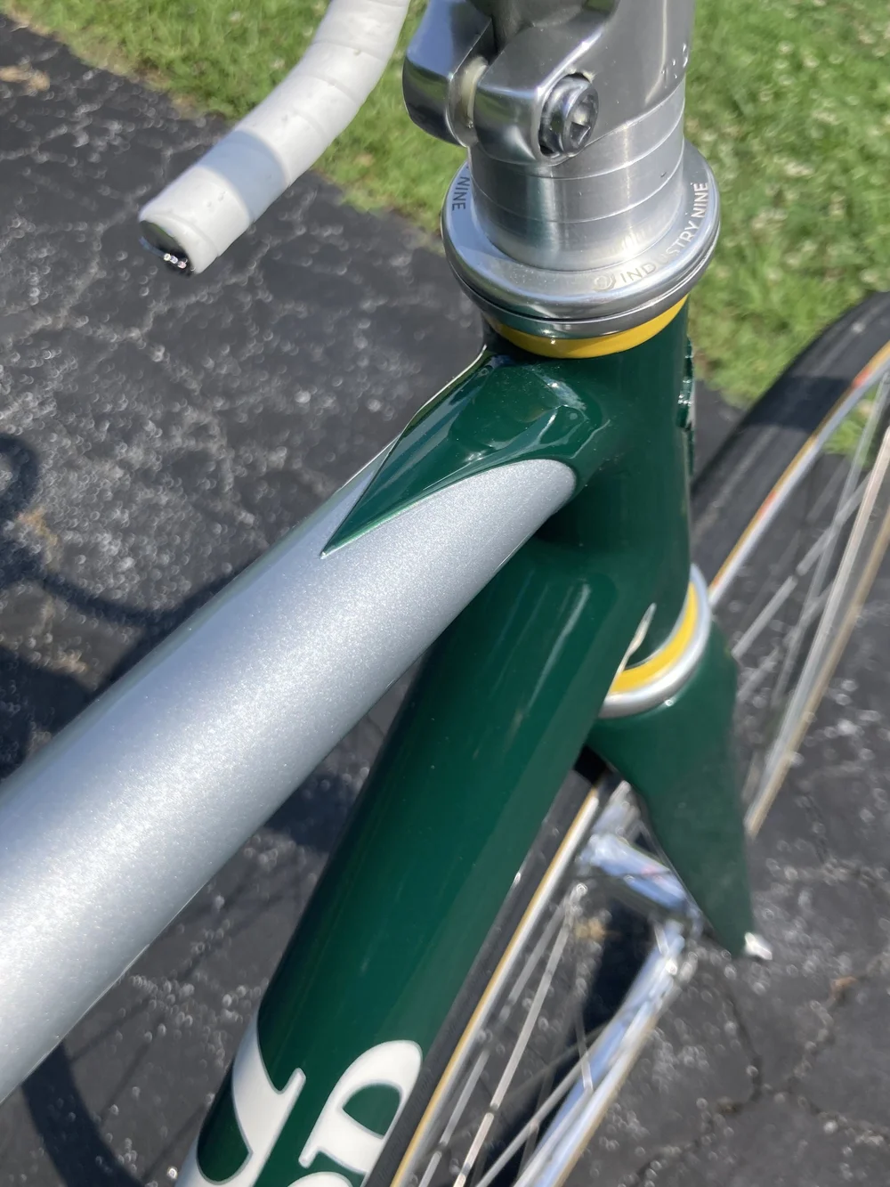 British Racing green track — Dogwood Cycleworx