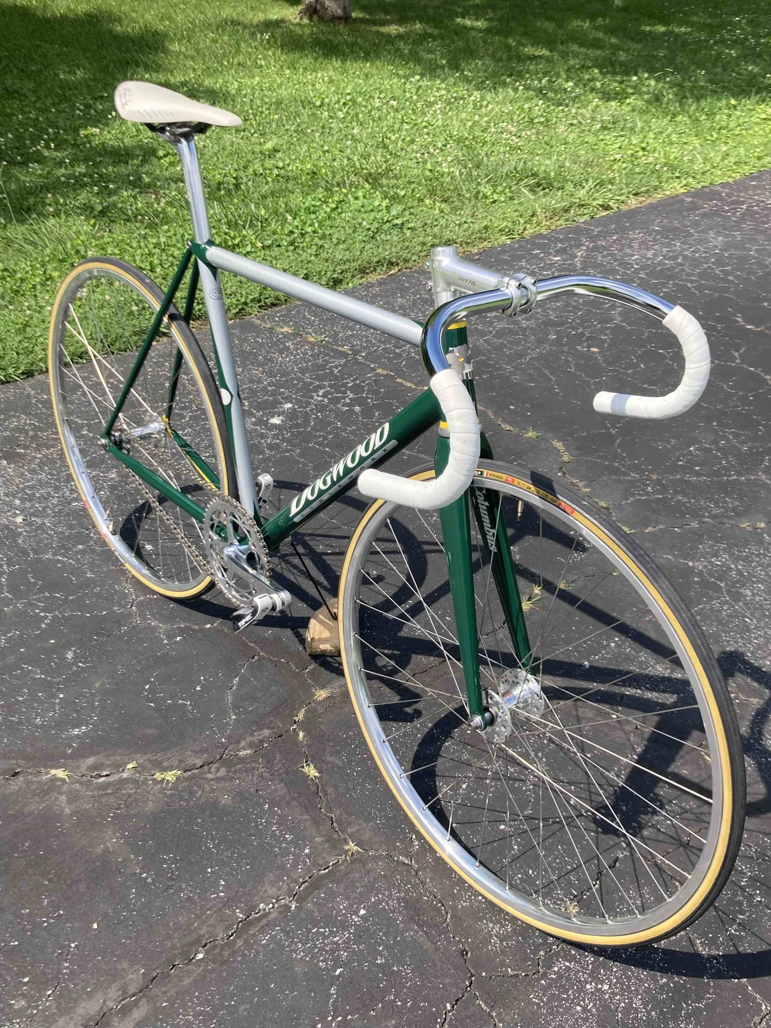 British Racing green track — Dogwood Cycleworx