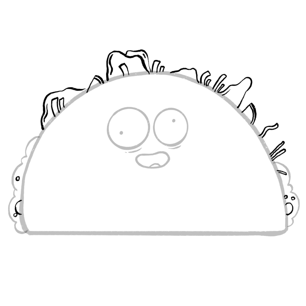 How to draw a taco — DoofyDoodles