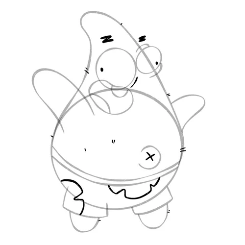 How to Draw Patrick Star Step-by-Step | Easy beginner drawing guide ...