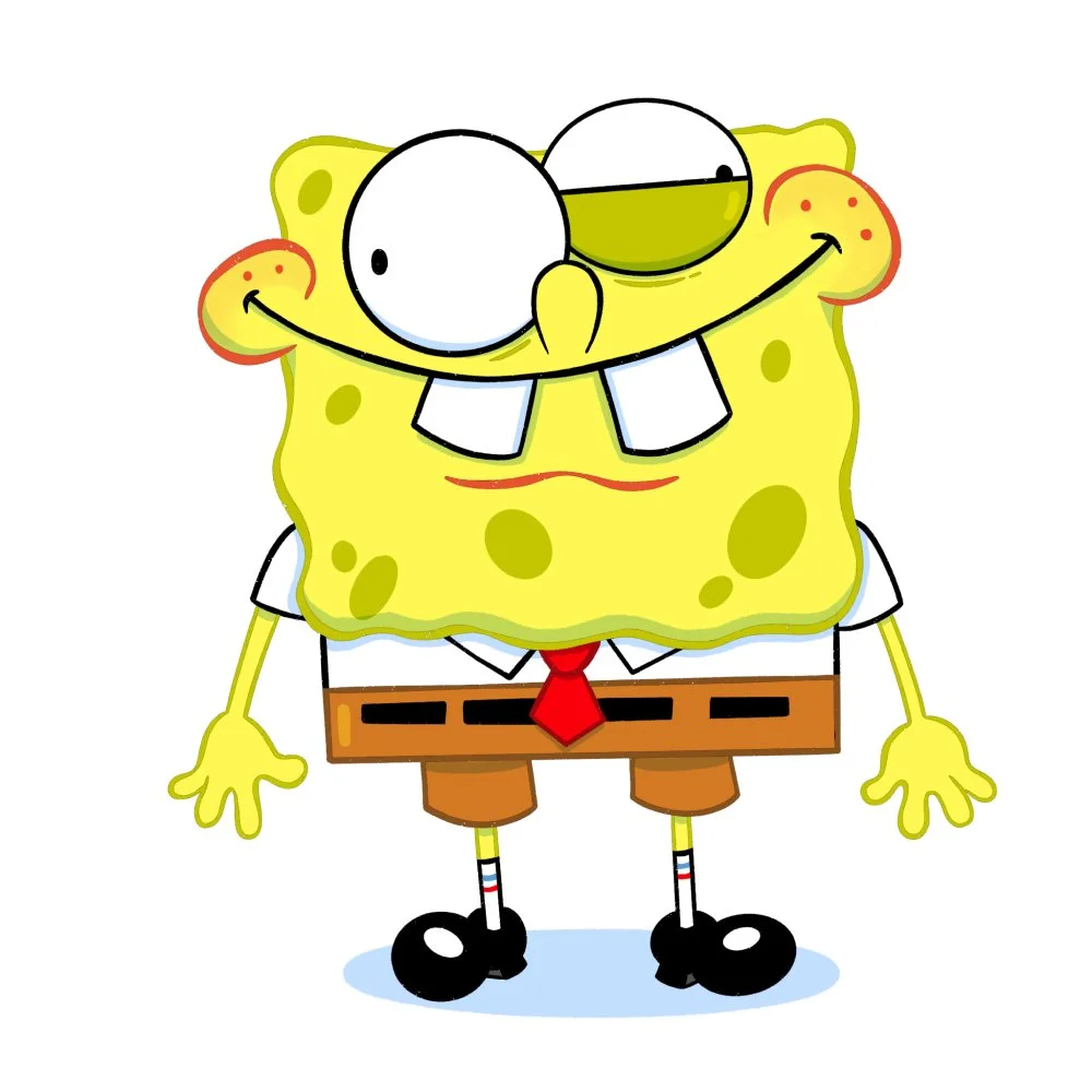 How to draw SpongeBob SquarePants step-by-step — DoofyDoodles