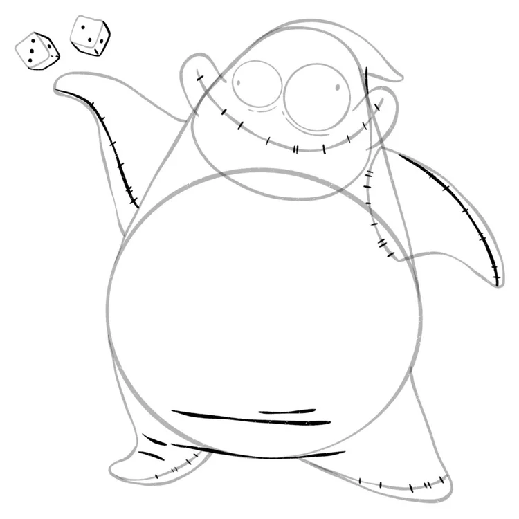 How to Draw Oogie Boogie (Badly!) — DoofyDoodles