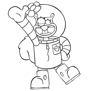 How to draw Sandy Cheeks step-by-step: Easy beginner drawing tutorial ...