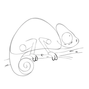 How to draw a Chameleon — DoofyDoodles